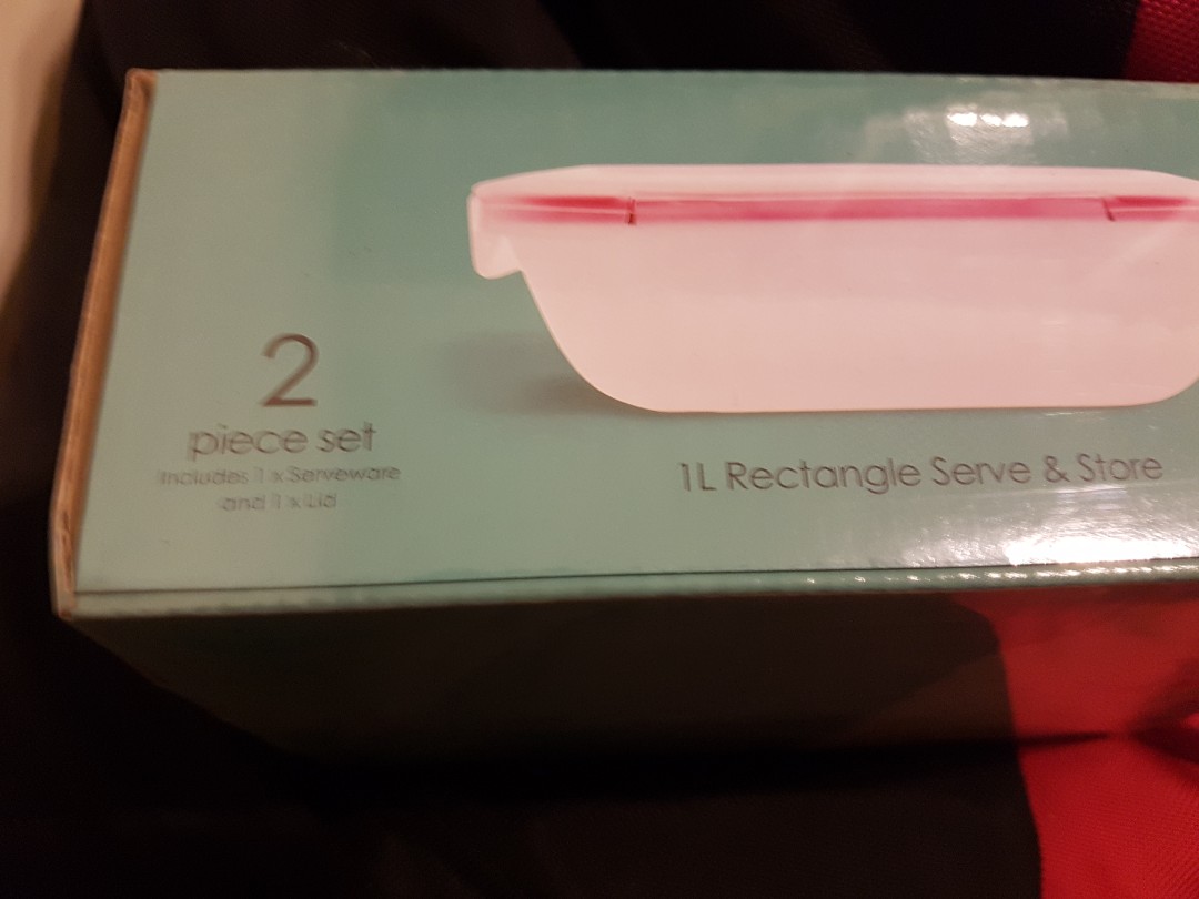 Corelle Snapware 1L Rectangle Serve and Store, Furniture & Home Living ...