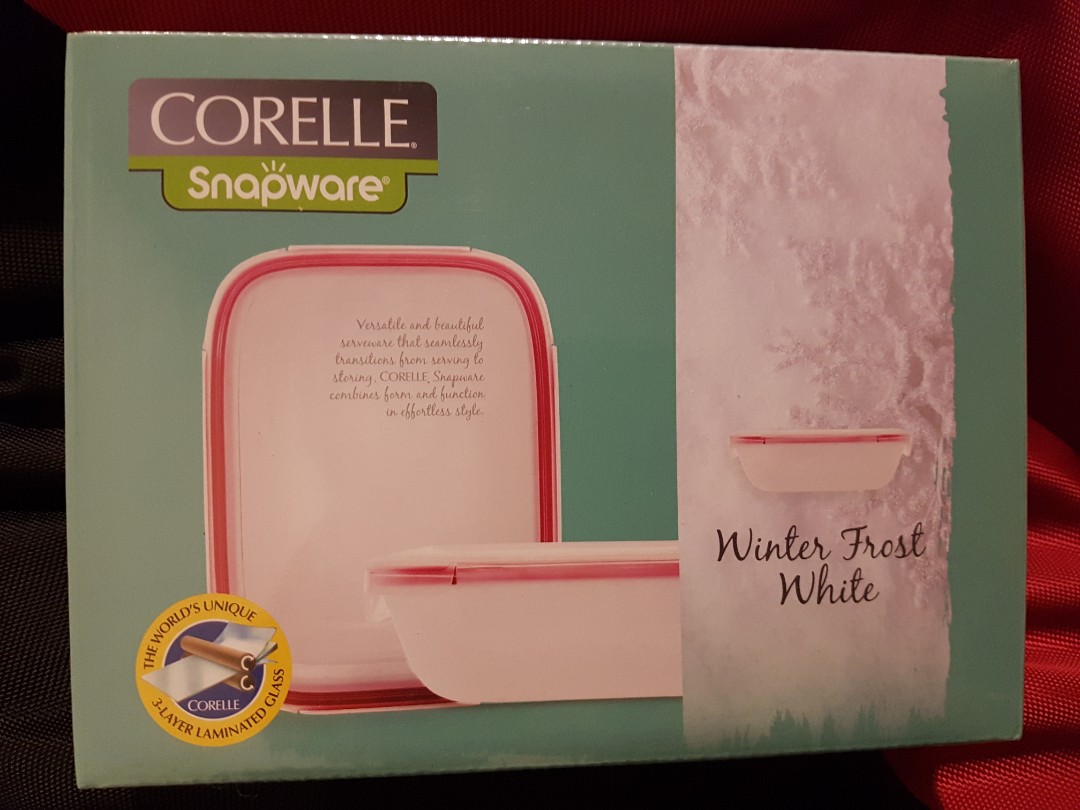 Corelle Snapware 1L Rectangle Serve and Store, Furniture & Home Living ...