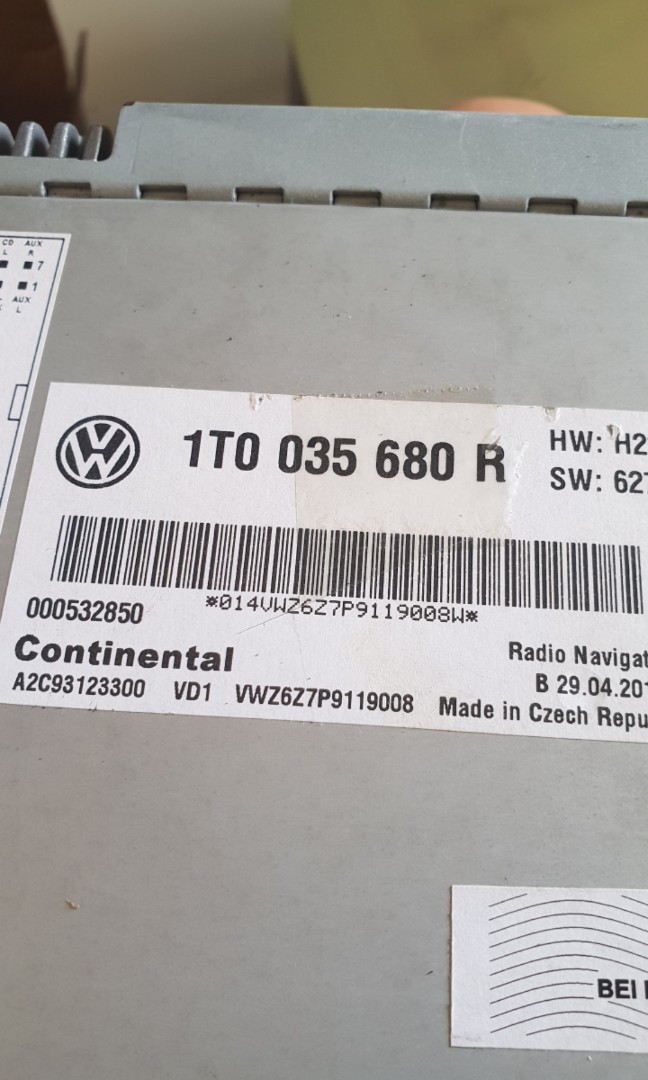 Head Unit original volkswagen RNS 510 with GPS navigation, Car ...