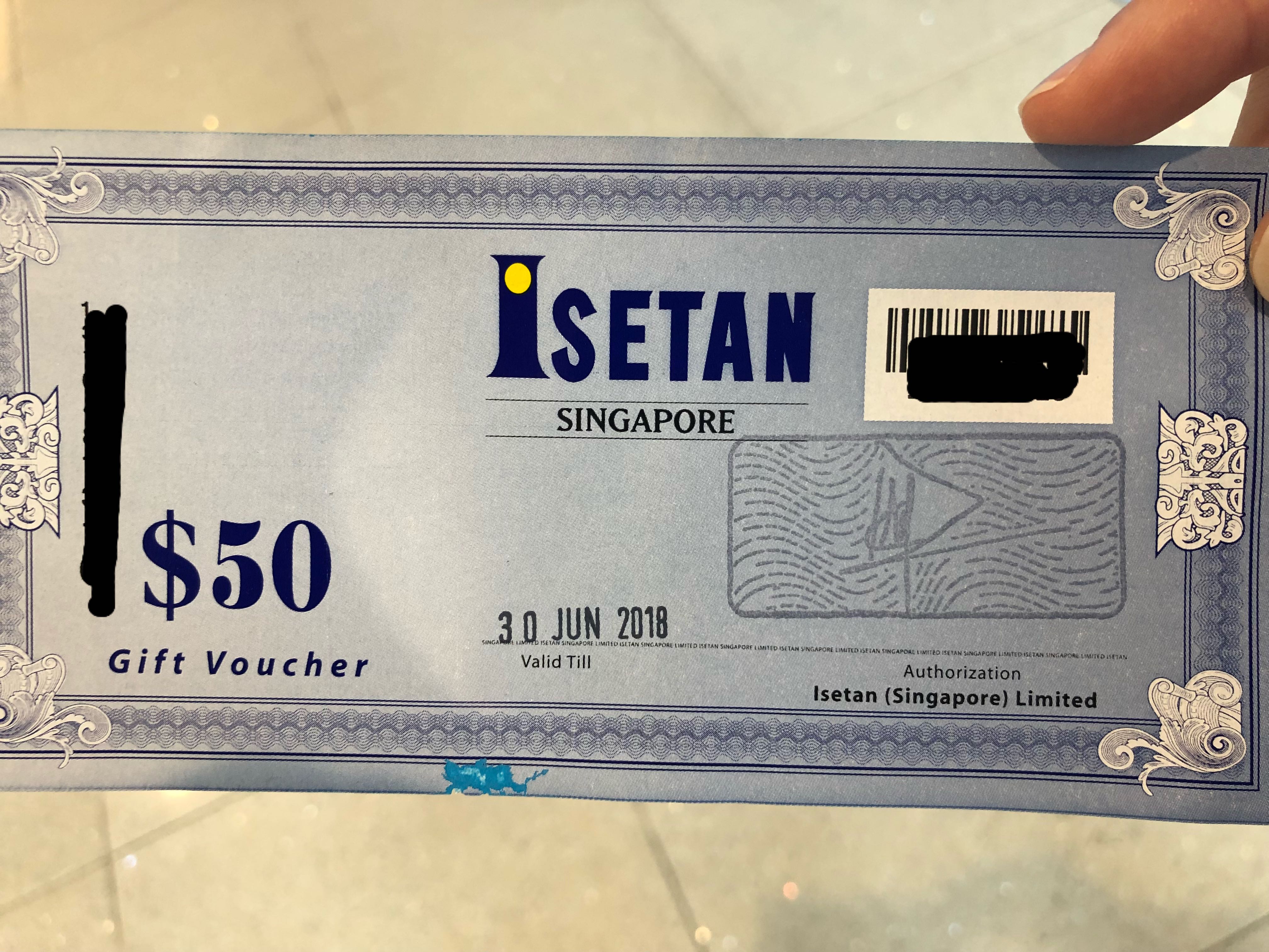 ISETAN voucher, Tickets & Vouchers, Vouchers on Carousell