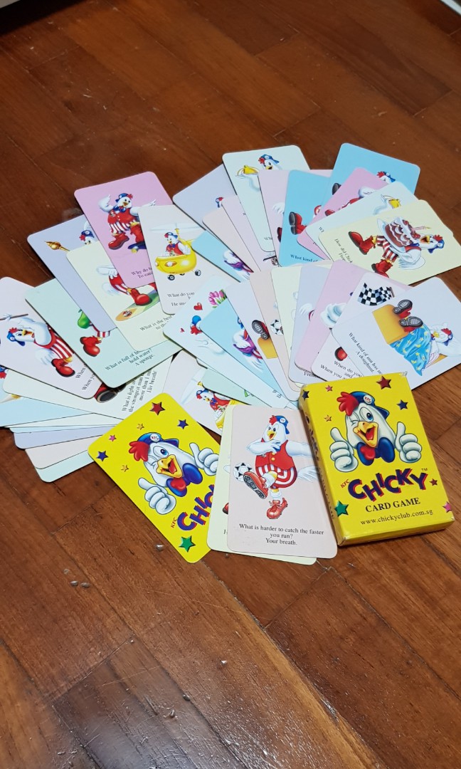 KFC Chicky Club vintage game cards, Hobbies & Toys, Toys & Games on ...