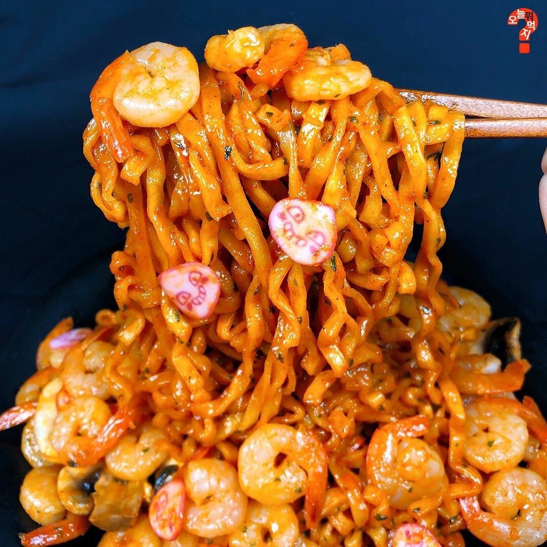 Samyang x Kakao Apeach Carbonara Ramyun Ramen Instant Noodles, Food ...