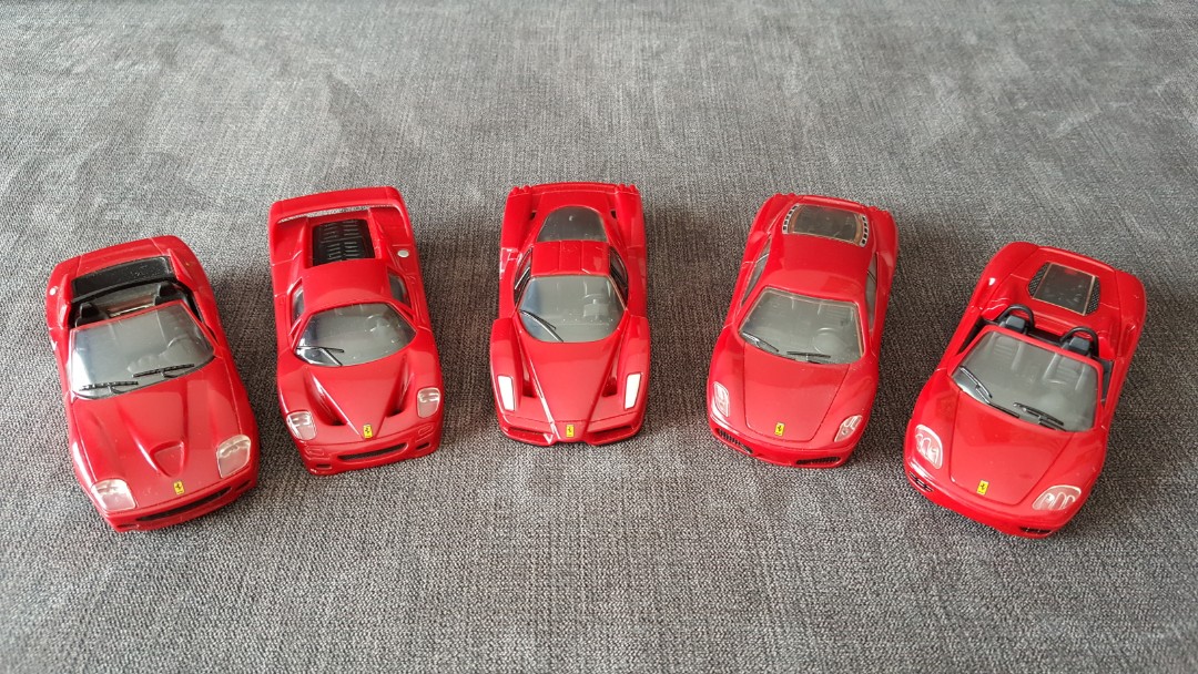 SHELL FERRARI CARS COLLECTION (SET OF 5) marvel dc neca spawn shf hot ...