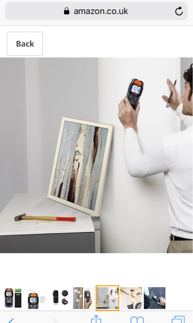 Stud Finder, Tacklife DMS03 Multi-Wall Detector Large LCD Backlight ...