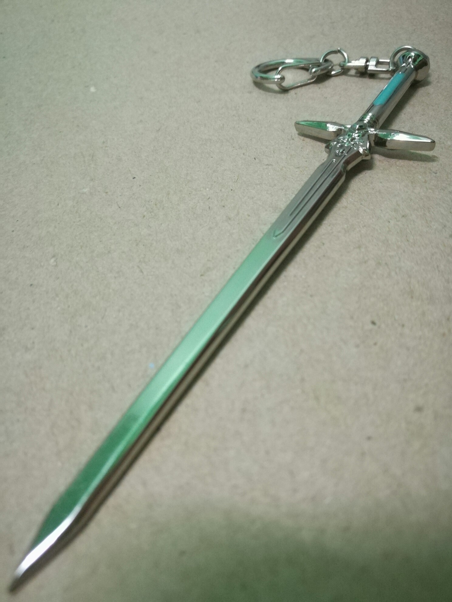 Sword Art Online Kirito's Dark Repulser Sword Keychain, Hobbies & Toys ...