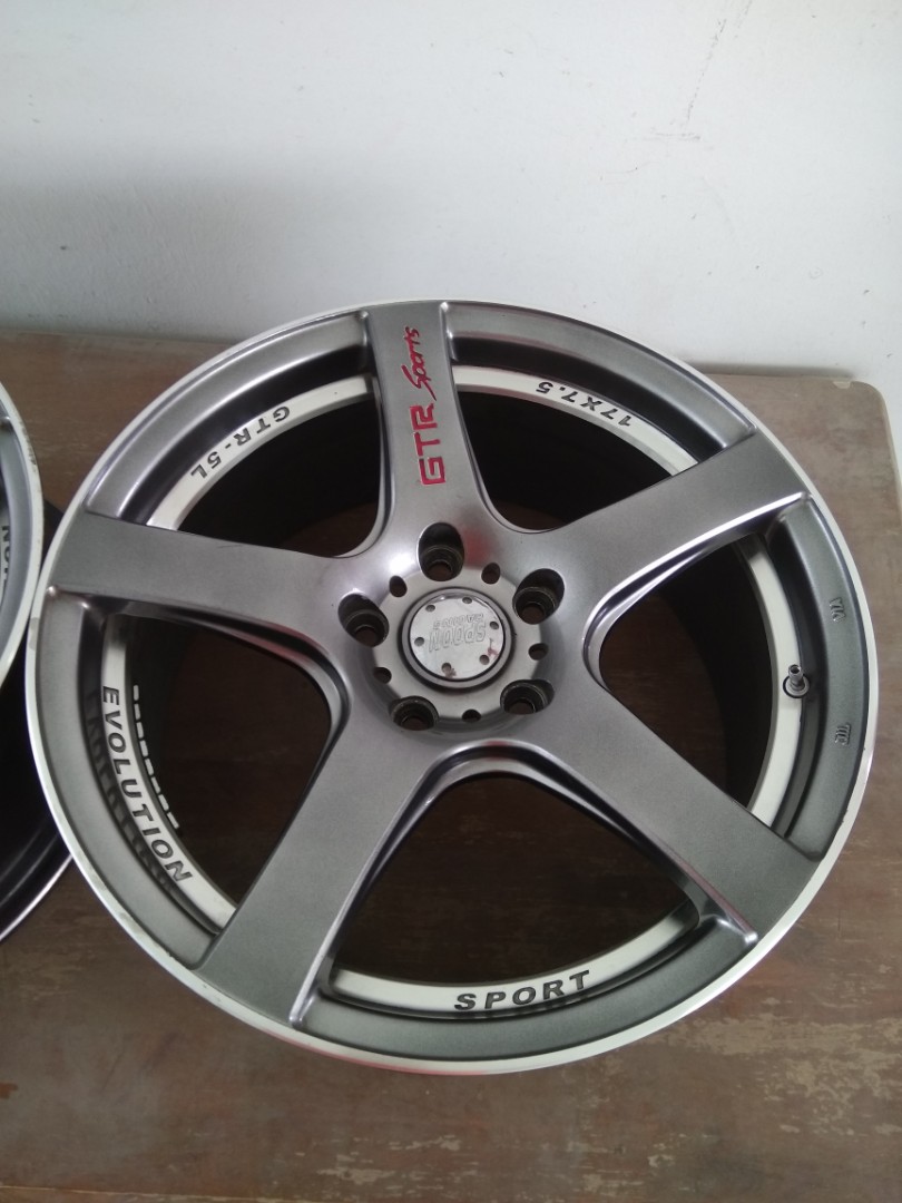 Used 17" Inch GTR-5L Sports Rim, Car Accessories, Tyres & Rims on Carousell