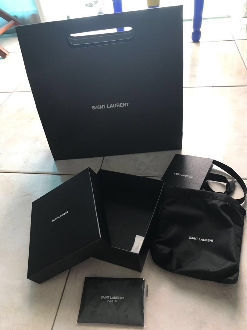 YSL yee saint laurent wallet COMPACT TRI-FOLD MONOGRAM WALLET IN BLACK ...