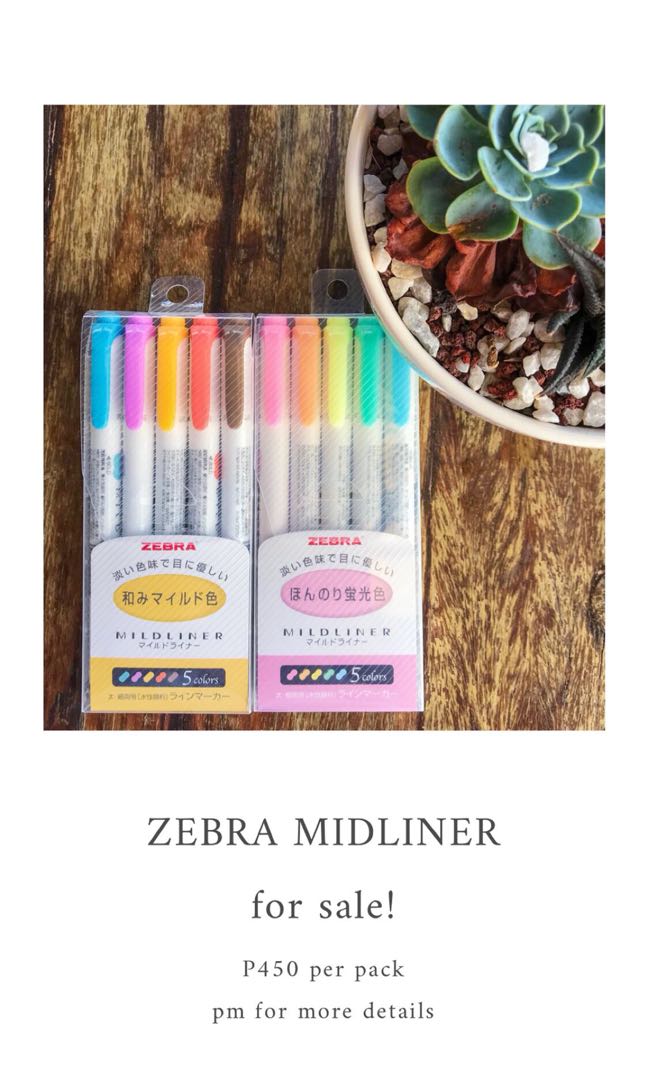 Zebra Midliner Highlighters, Hobbies & Toys, Stationary & Craft, Craft ...