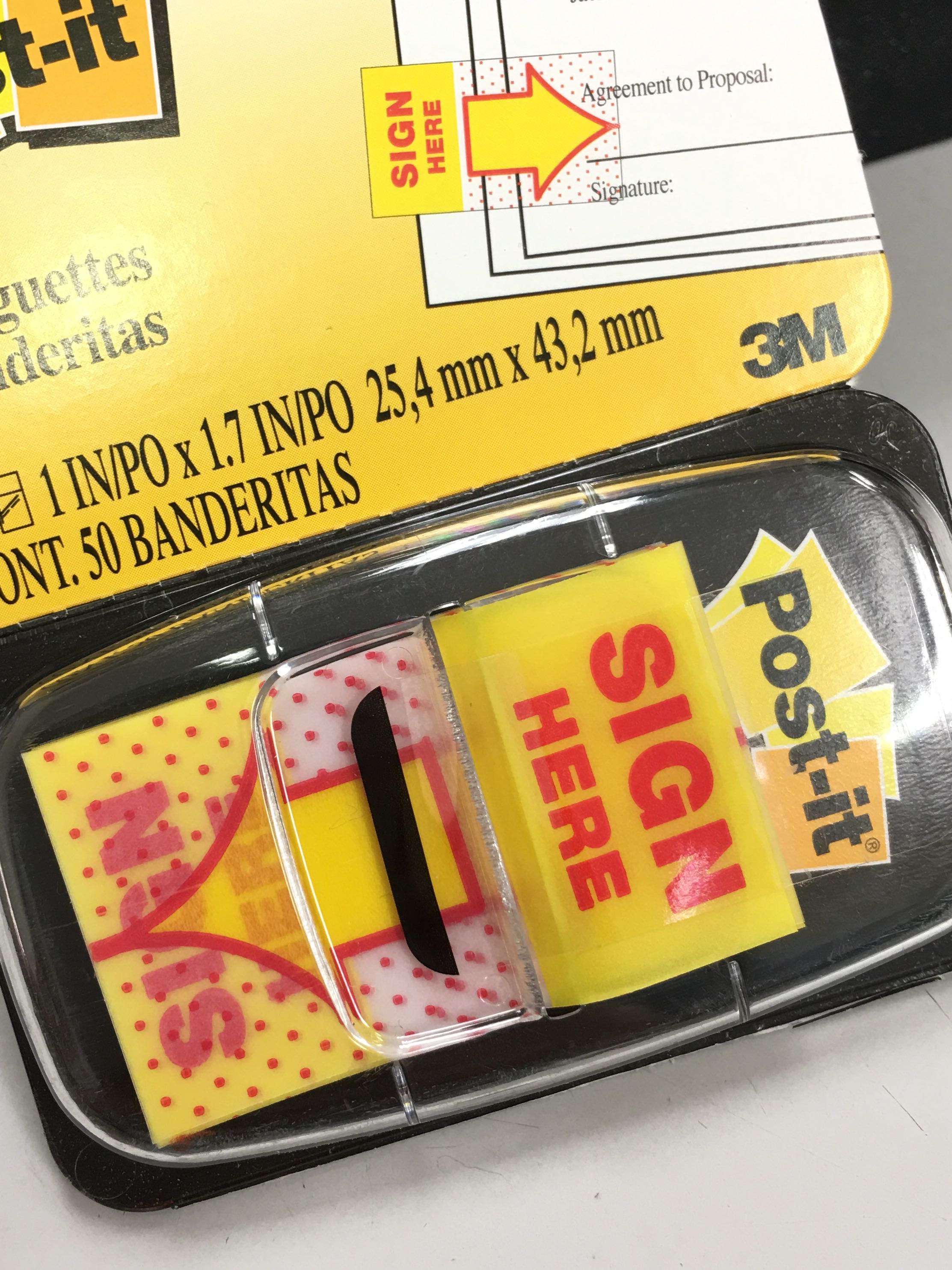 3M SIGN HERE 旗仔（連本地平郵）, 興趣及遊戲, 手作＆自家設計, 文具 - Carousell