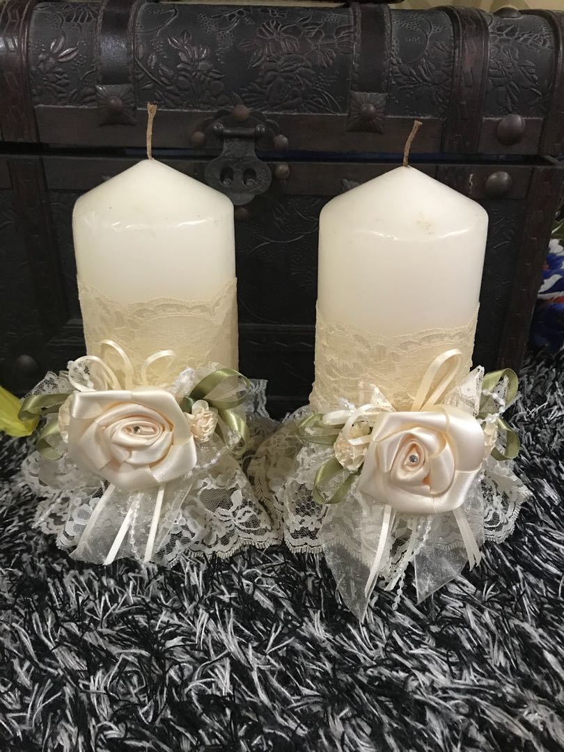 Candle deco, Furniture & Home Living, Bedding & Towels on Carousell