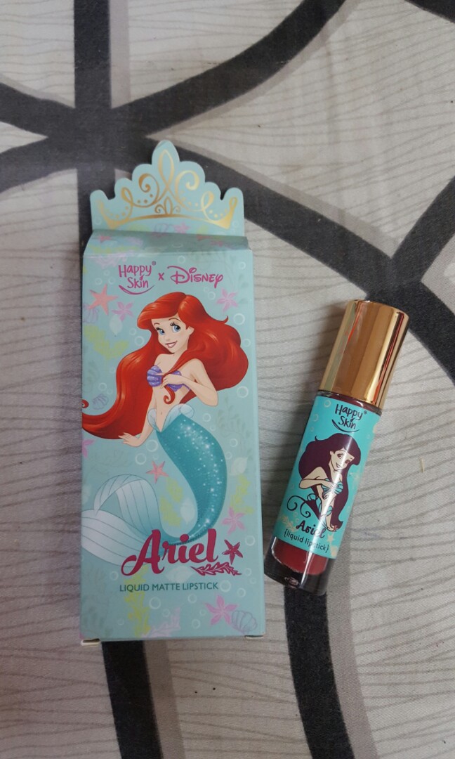 Happy Skin X Disney Ariel Liquid Matte Lipstick, Beauty & Personal Care ...