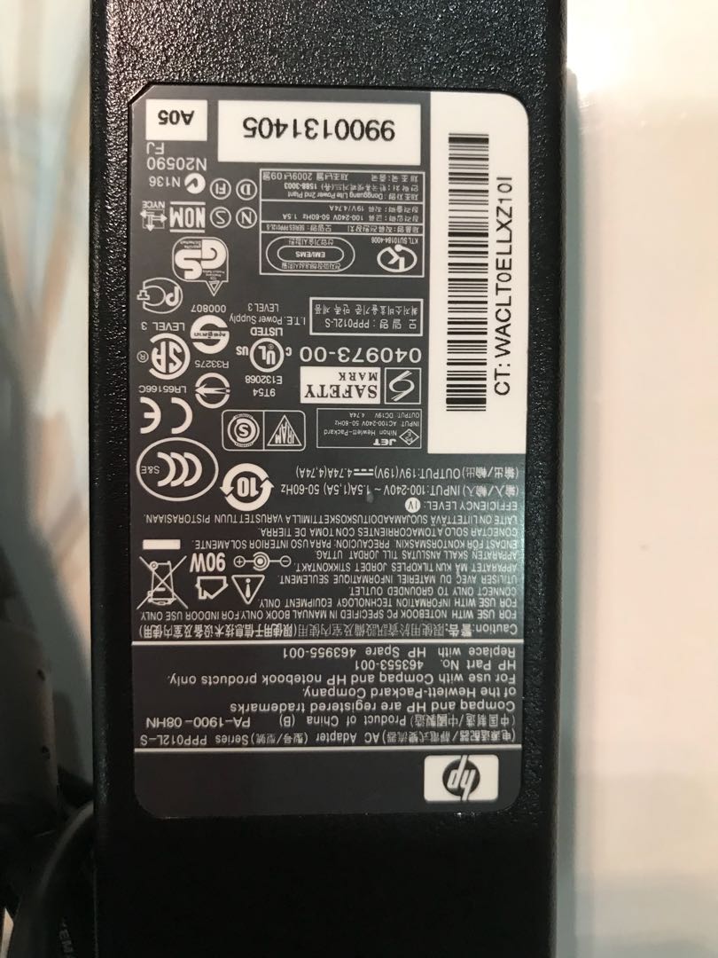 HP laptop charger, Computers & Tech, Parts & Accessories, Chargers on ...