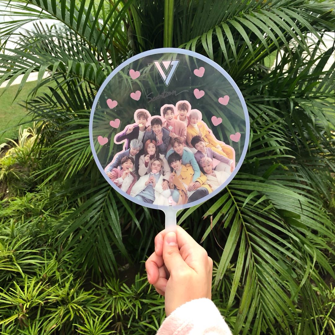 KPOP Transparent Fans, Hobbies & Toys, Memorabilia & Collectibles, K ...