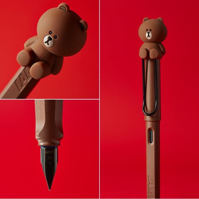 Lamy X Line Friends BROWN in the RED Fountain Pen, Hobbies & Toys ...