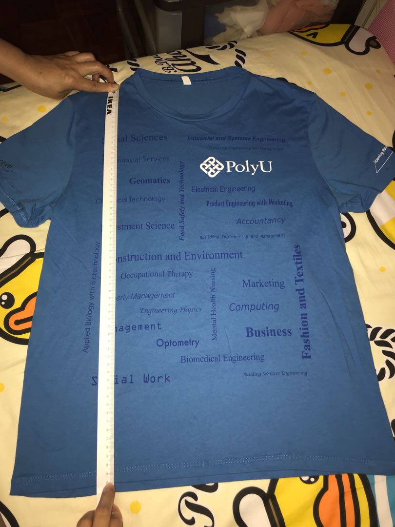 Polyu souvenir tshirt, 男裝, 上身及套裝, T-shirt、恤衫、有領衫 - Carousell