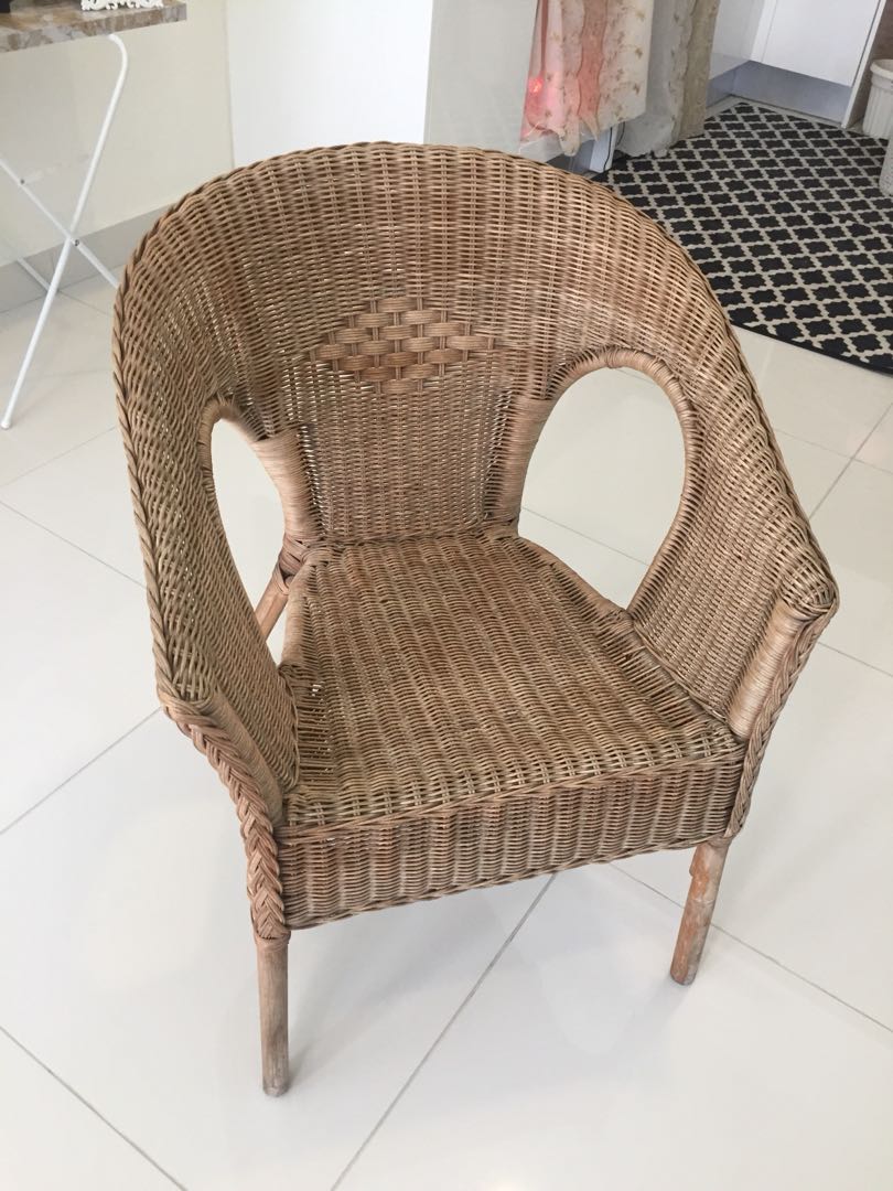 Rattan Chair, Furniture & Home Living, Furniture, Chairs on Carousell