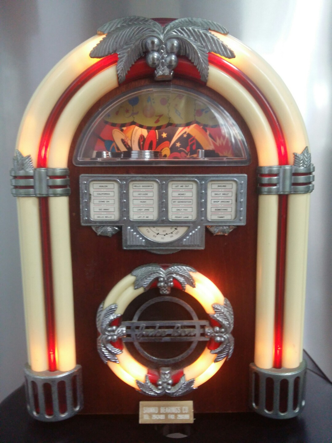 Retro Mini Juke Box, Furniture, Home Decor, Antiques on Carousell