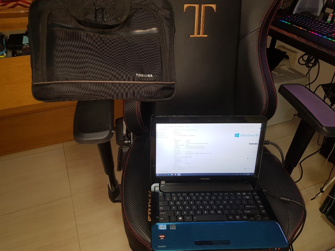 Toshiba Blue Laptop, Computers & Tech, Laptops & Notebooks on Carousell