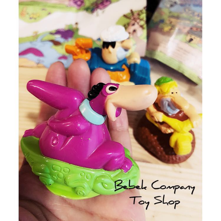 一組 1995 漢娜芭芭拉 Cartoon Network Flintstones 摩登原始人 卡通頻道 印章 絕版玩具, 興趣及遊戲, 文具 ...