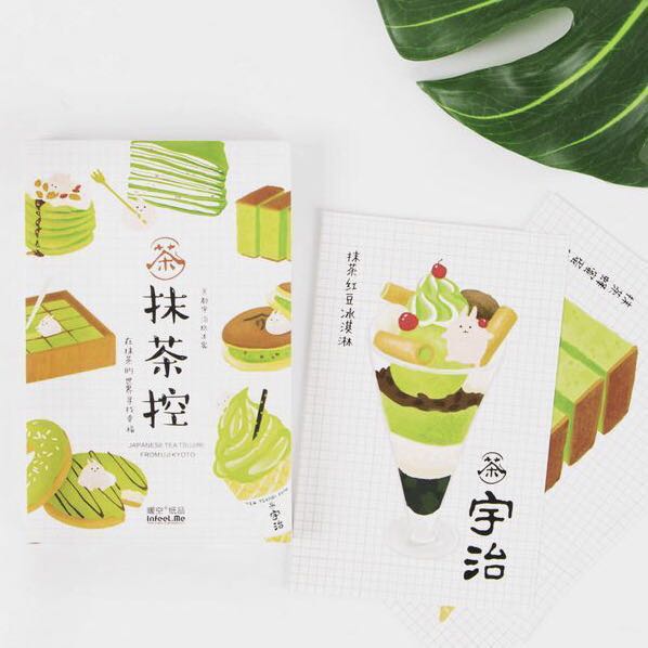 A box of 30 beautiful Matcha Design Postcards, Hobbies & Toys ...