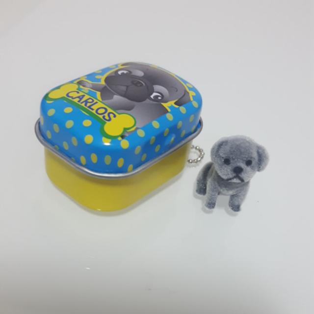Carlos Puppy Friends Club Mini Velvet Dog Figurine With Mini Tin Metal ...