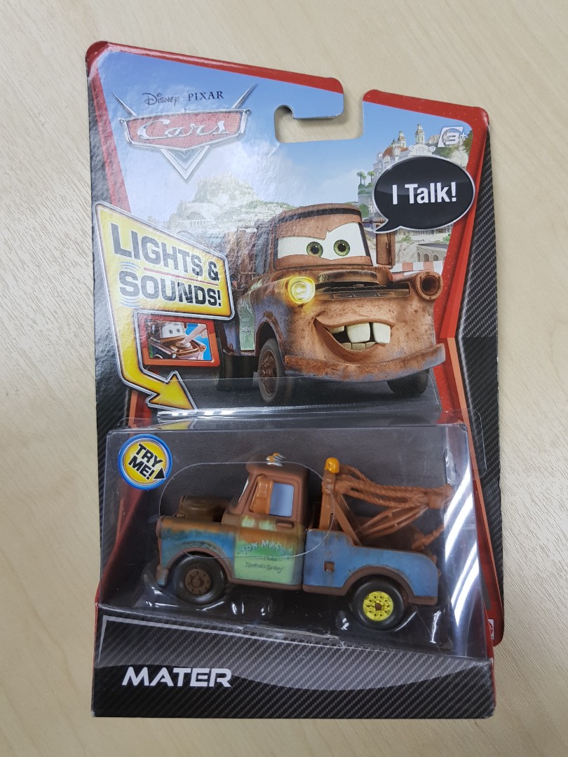 Disney Pixal Cars Diecast With Sound & Light - Mater, Hobbies & Toys ...