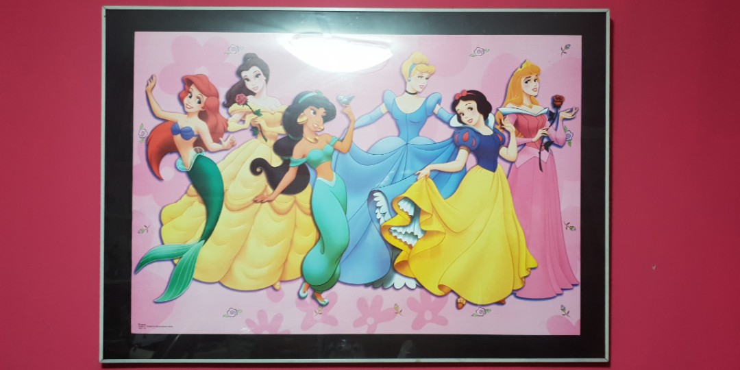Disney Princess Poster + Frame, Furniture & Home Living, Home Decor ...
