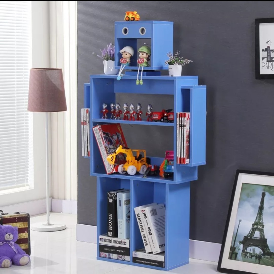 (9 Colours) BN Robot Multifunction Book Display Shelf Bookcase Unit ...