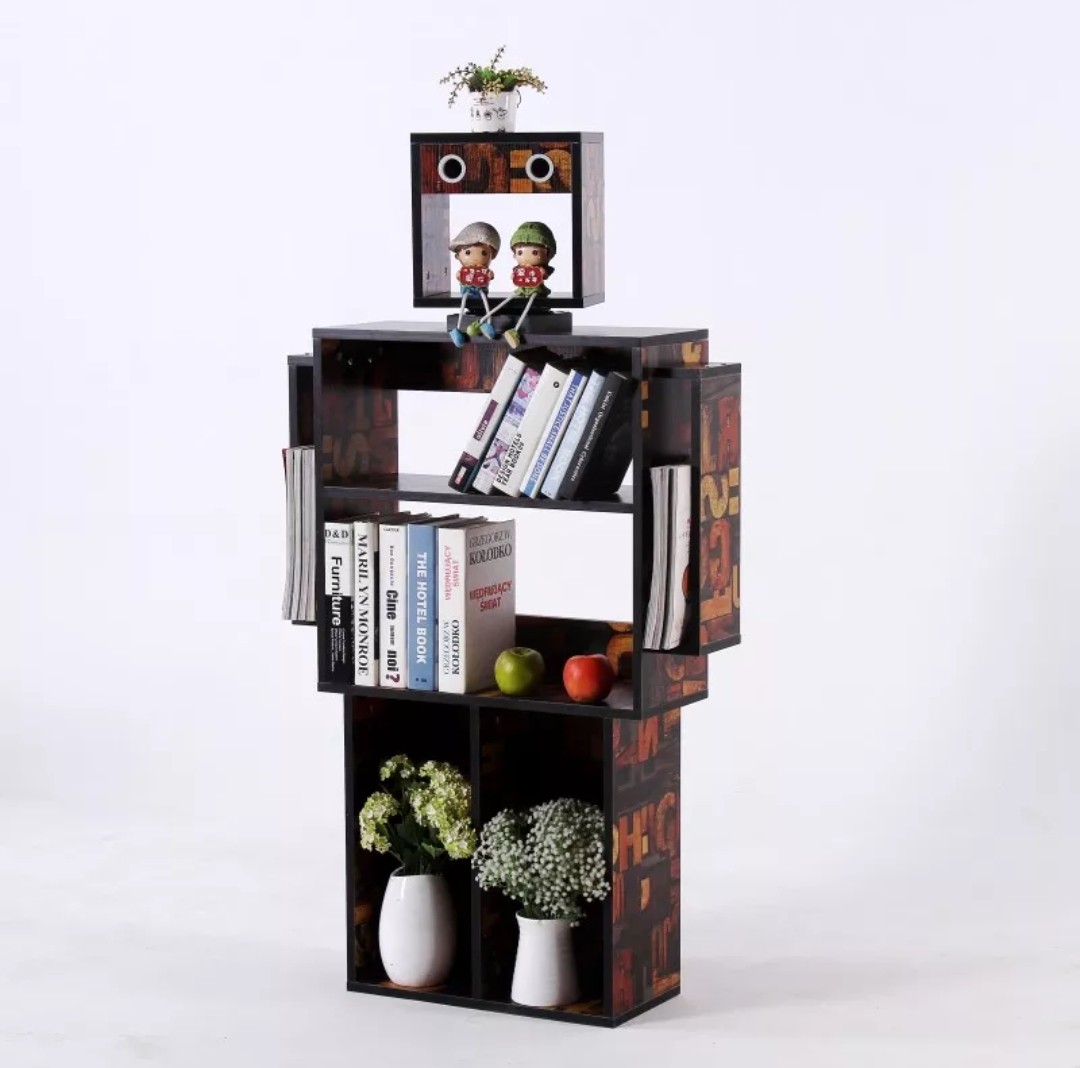 (9 Colours) BN Robot Multifunction Book Display Shelf Bookcase Unit ...