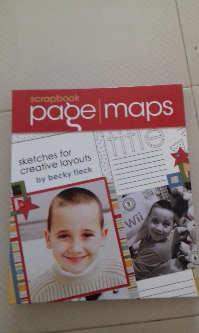 Scrapbook page maps: sketches for creative layouts, Hobbies & Toys ...