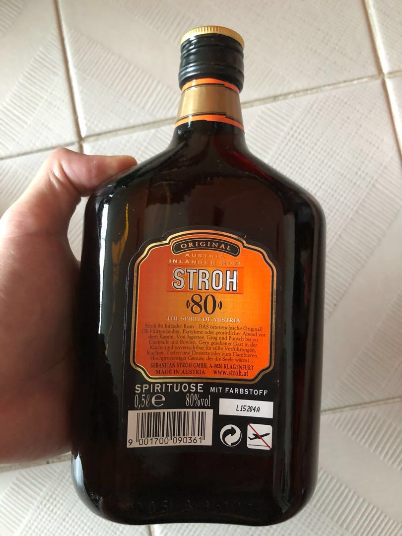 Stroh 80% Austrian RuM, Food & Drinks, Alcoholic Beverages on Carousell