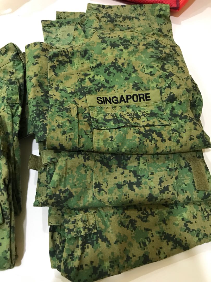 #Blessing SAF pixelated uniform 3 sets, Men's Fashion, Tops & Sets ...