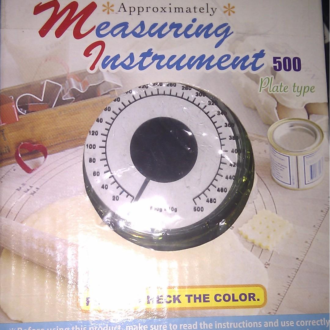 Daiso 廚房磅kitchen scales（キッチンスケール）Measuring Instrument 最大重量：500g, 傢俬＆家居 ...