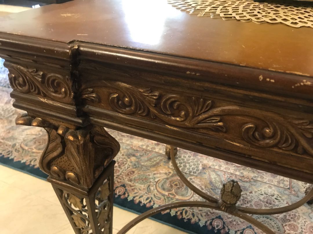 Gold Iron Side Table, Furniture & Home Living, Furniture, Tables & Sets ...