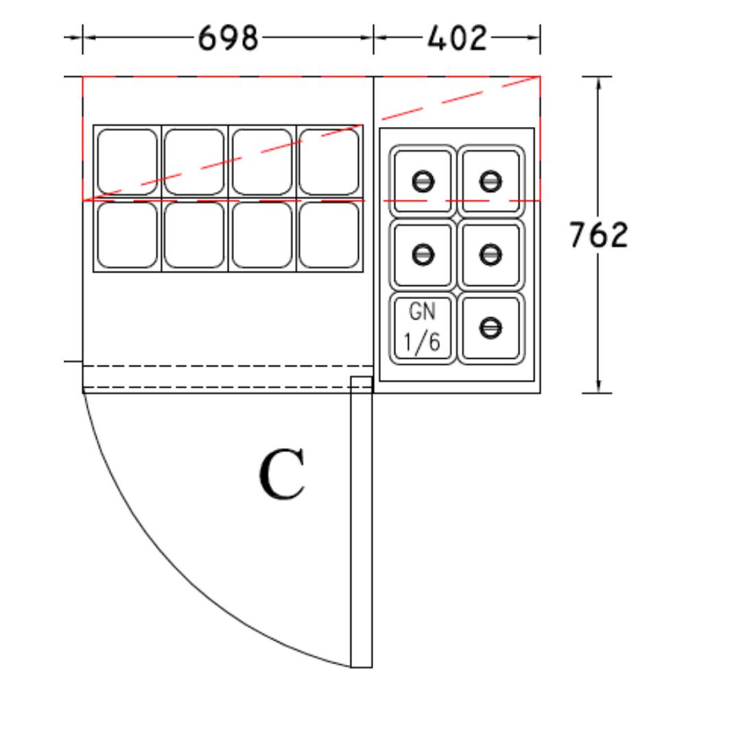 Cold topping display unit, Everything Else on Carousell