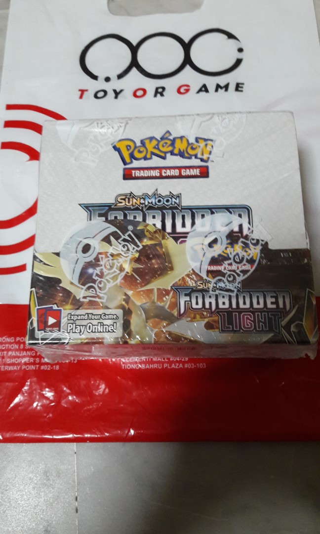 LAST SET PROMO POKEMON FORBIDDEN LIGHT BOOSTER BOX, Hobbies & Toys ...