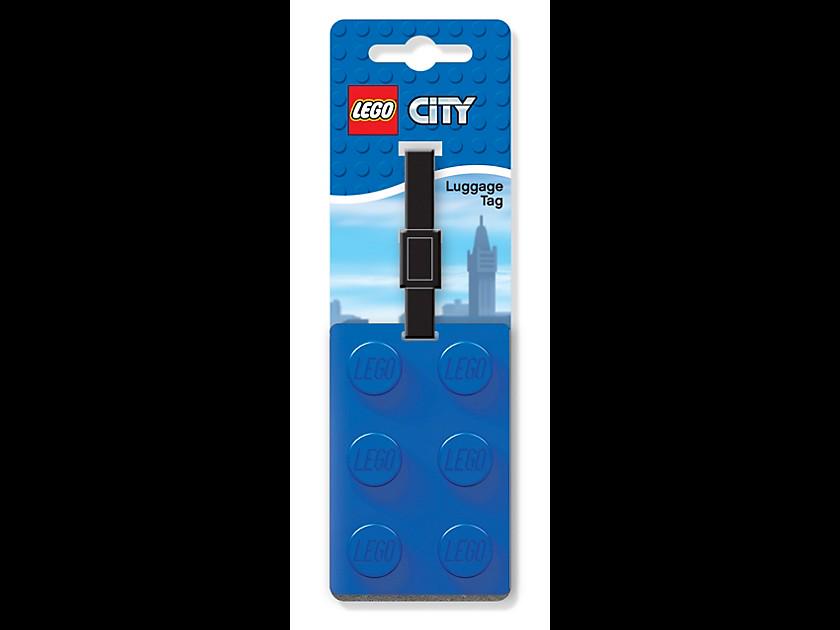 Lego City luggage tag in blue, Hobbies & Toys, Travel, Travel ...
