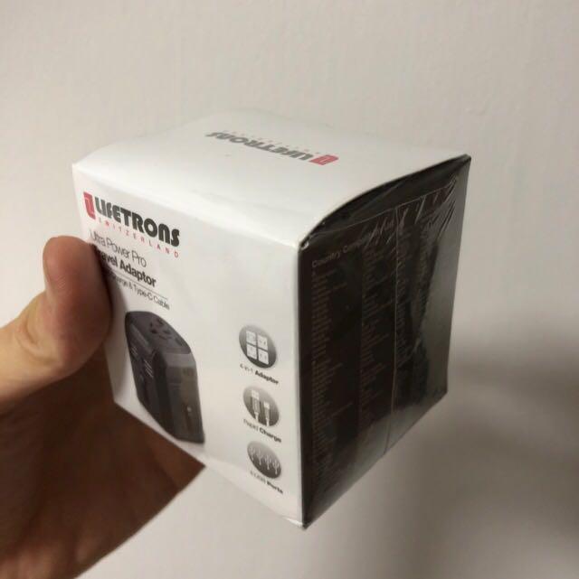 LIFETRONS SWITZERLAND ULTRA POWER PRO TRAVEL ADAPTOR 4 USB CHARGE lifetrons-switzerland-ultra-power-pro-travel-adaptor-4-usb-charge