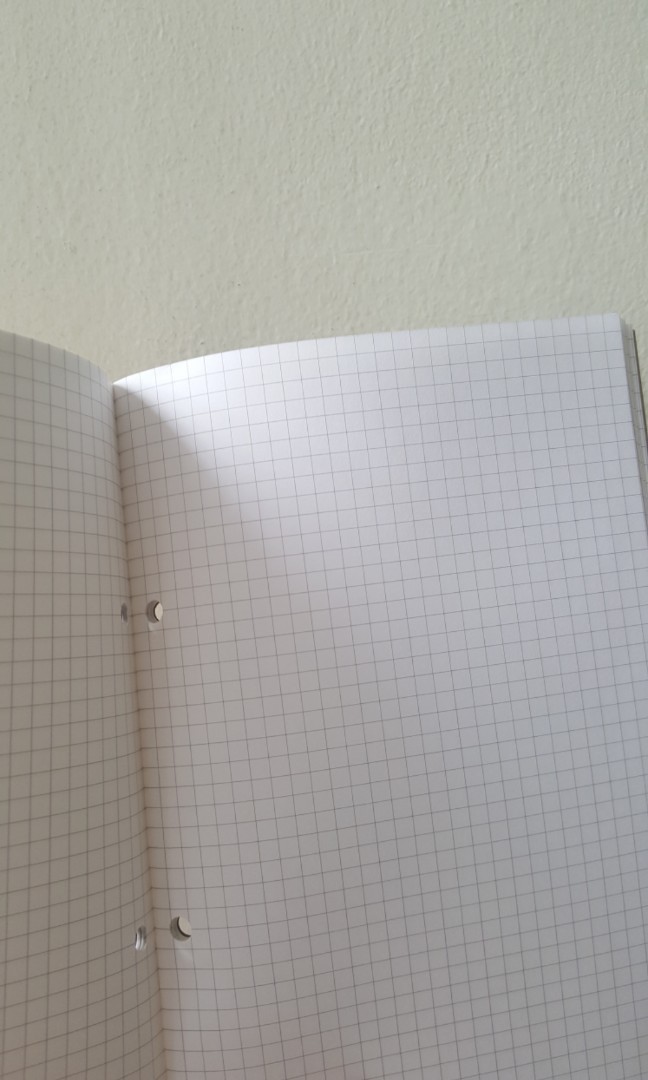 Muji A5 grid notebook, Hobbies & Toys, Stationery & Craft, Stationery ...