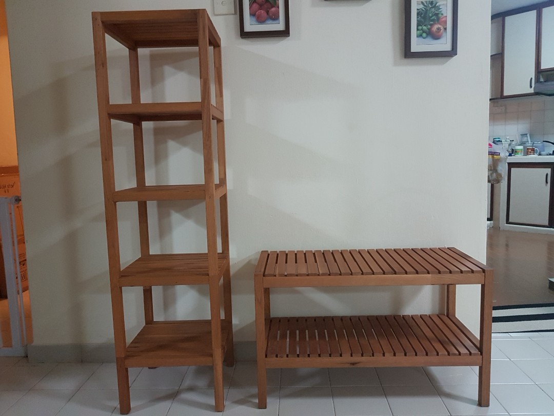 Solid Wood shelf and rack, Furniture & Home Living, Furniture, Shelves ...