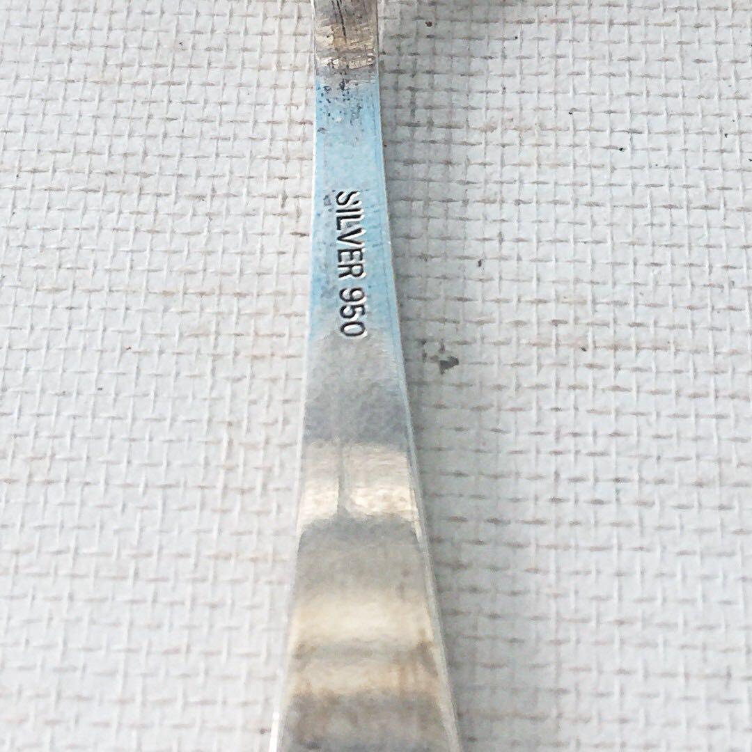 Vintage Silver 950 Teaspoon 14g, Women's Fashion, Jewelry & Organisers, Precious Stones on Carousell