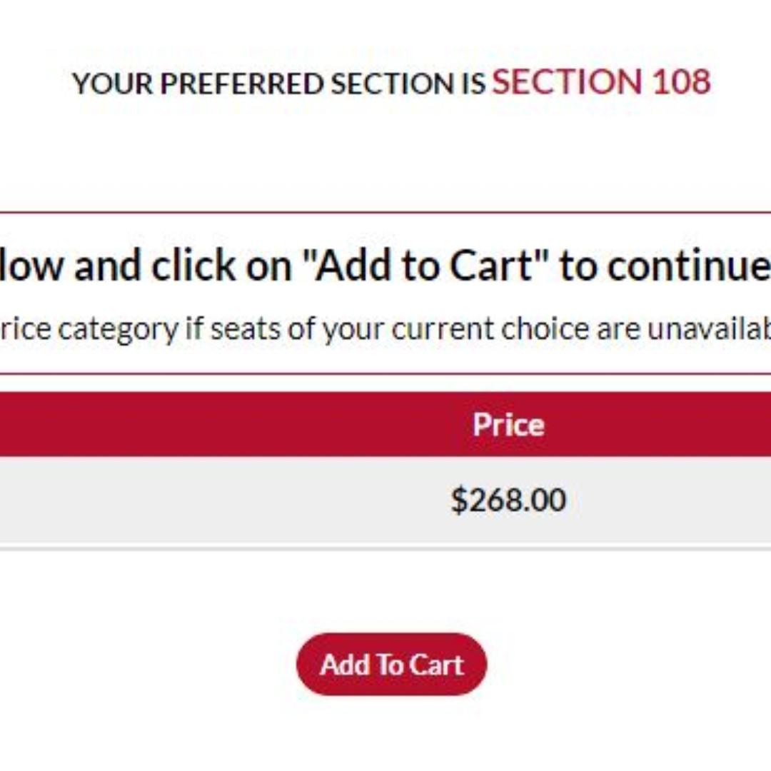 pair of CAT2 e-tickets UFC fight indoor stadium (originally $268/ticket ...