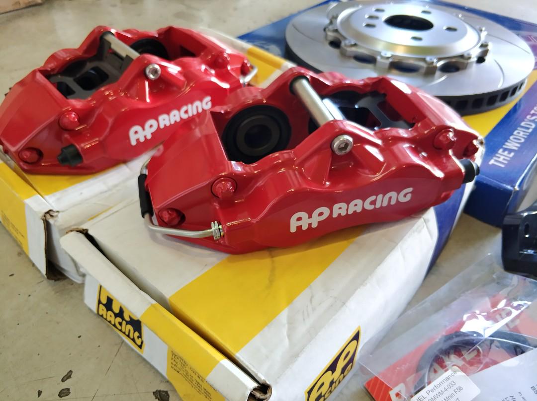 AP Racing Original 4pot Brake Kit with Brake Pad, Steel Brake Hose ...