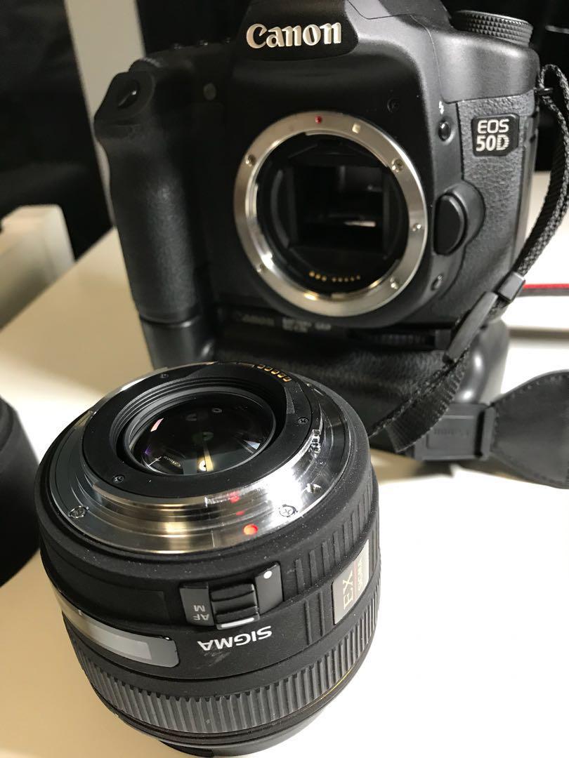 Canon 50D with battery grip BG-EN2 and sigma 30mm1.4 lens, Photography ...
