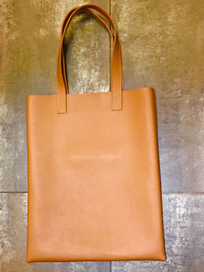 Classic Tote Bag in Tan, Women's Fashion, Bags & Wallets, Tote Bags on ...