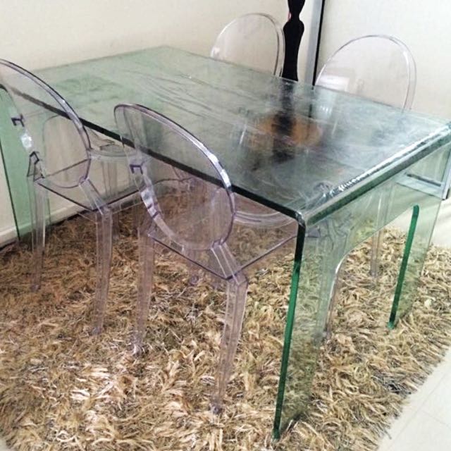 Full Glass Table From OM Furniture , Furniture & Home Living, Furniture ...