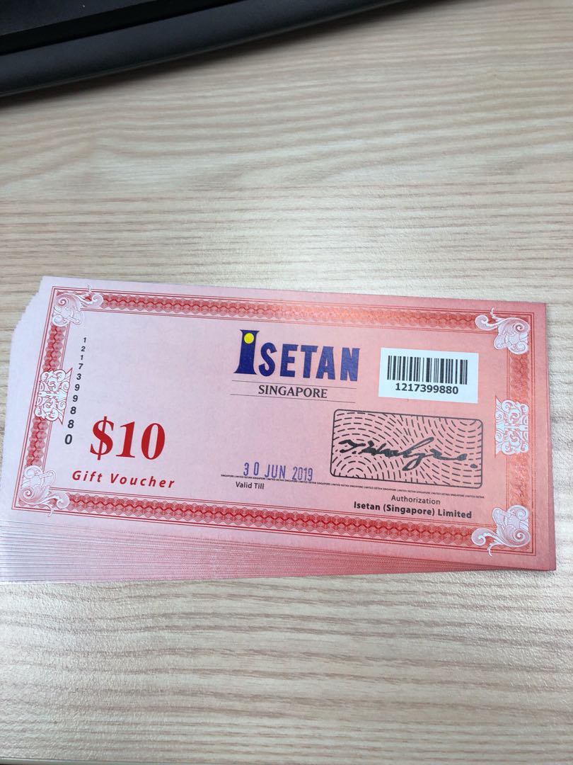 Isetan vouchers, Tickets & Vouchers, Vouchers on Carousell