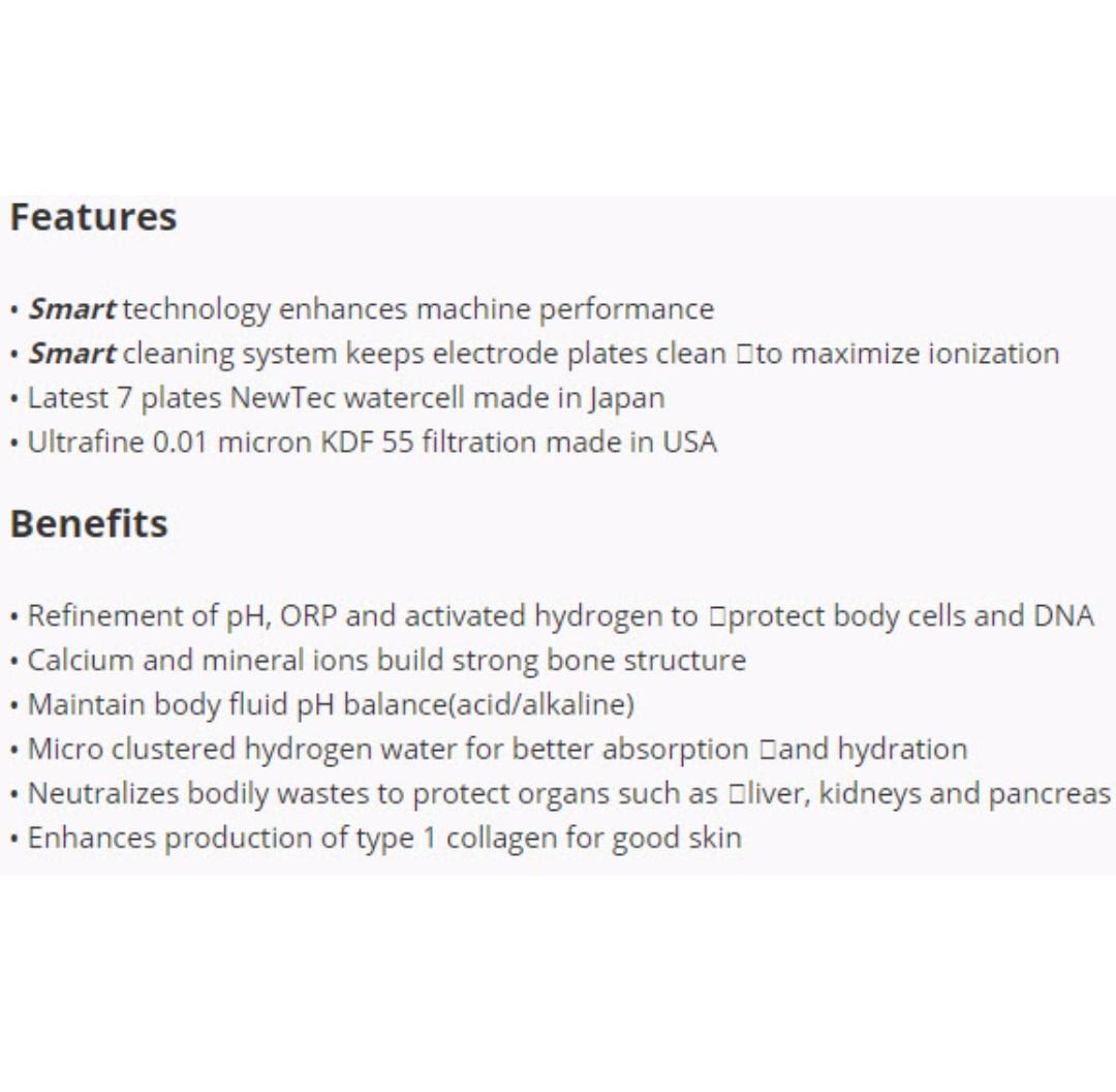 KEMP Smart i7 *Alkaline Hydrogen Ionized Water Inozer*, TV & Home ...