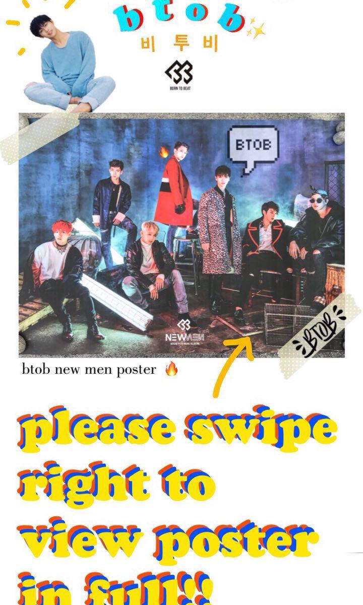 BTOB Poster, Hobbies & Toys, Memorabilia & Collectibles, K-Wave on ...