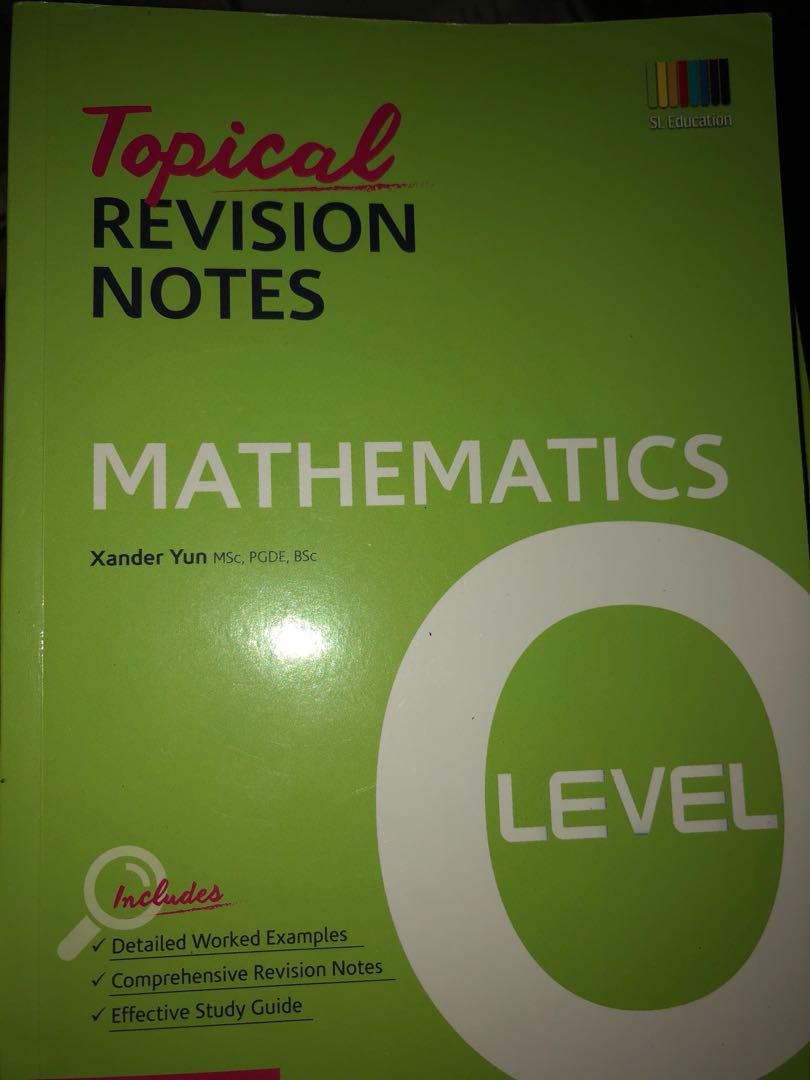 mathematics O level revision notes, Hobbies & Toys, Books & Magazines ...